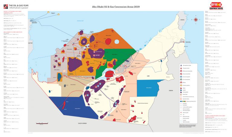 Abu Dhabi Oil & Gas Concession Areas 2019 - The Energy Year