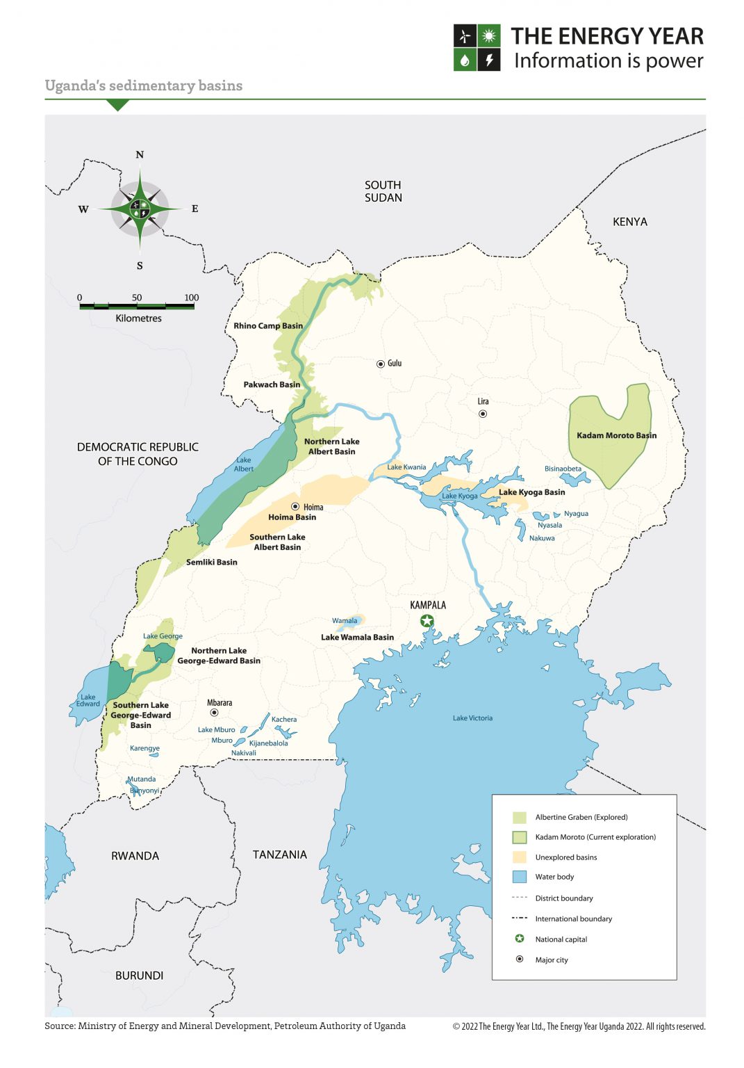 Uganda’s Sedimentary Basins Map 2022 - The Energy Year