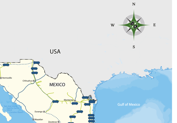 Mexico Natural Gas Infrastructure 2023 Map - The Energy Year