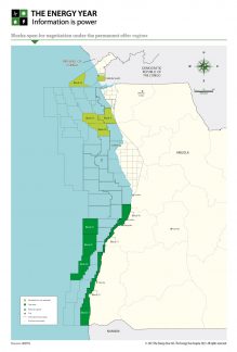 Angola Licence Areas Map 2023 - The Energy Year