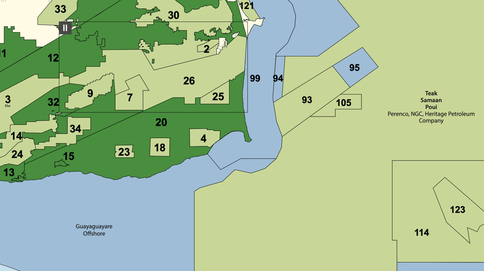 Trinidad and Tobago Upstream Activity Map 2022 - The Energy Year